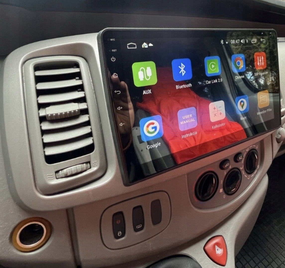 Écran tactile QLED Android 14.0 23cm Rneault Trafic | GPS Navigation WiFi