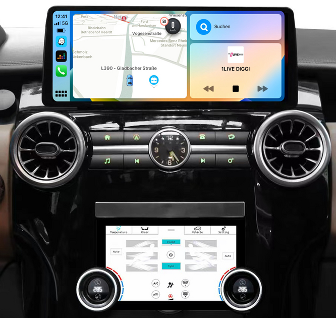 Autoradio CarPlay GPS Land Rover Discovery 4 | Android Écran 12"