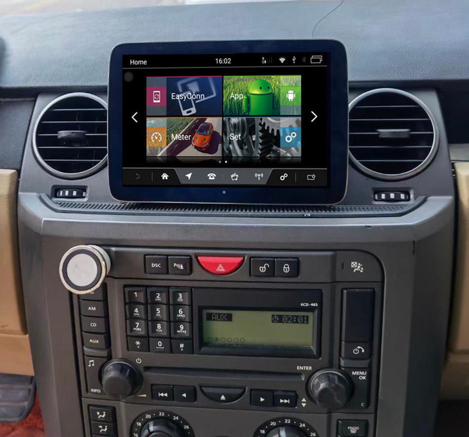 Autoradio CarPlay GPS Land Rover Discovery 3 | Android 13 Tactile