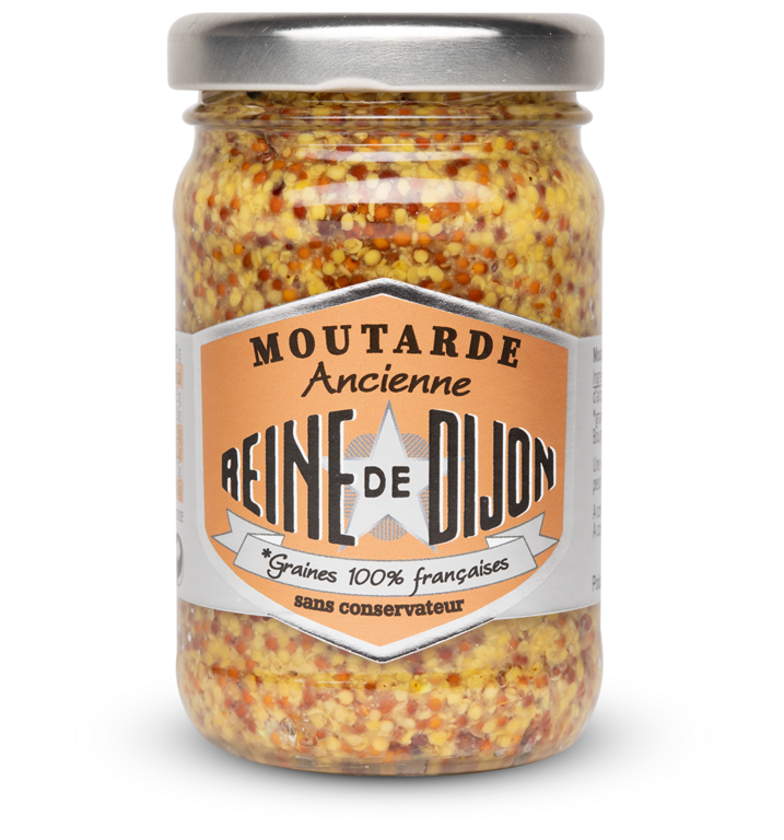 Moutarde à l'ancienne 90g Reine de Dijon - Nos spécialités gourmandes ...