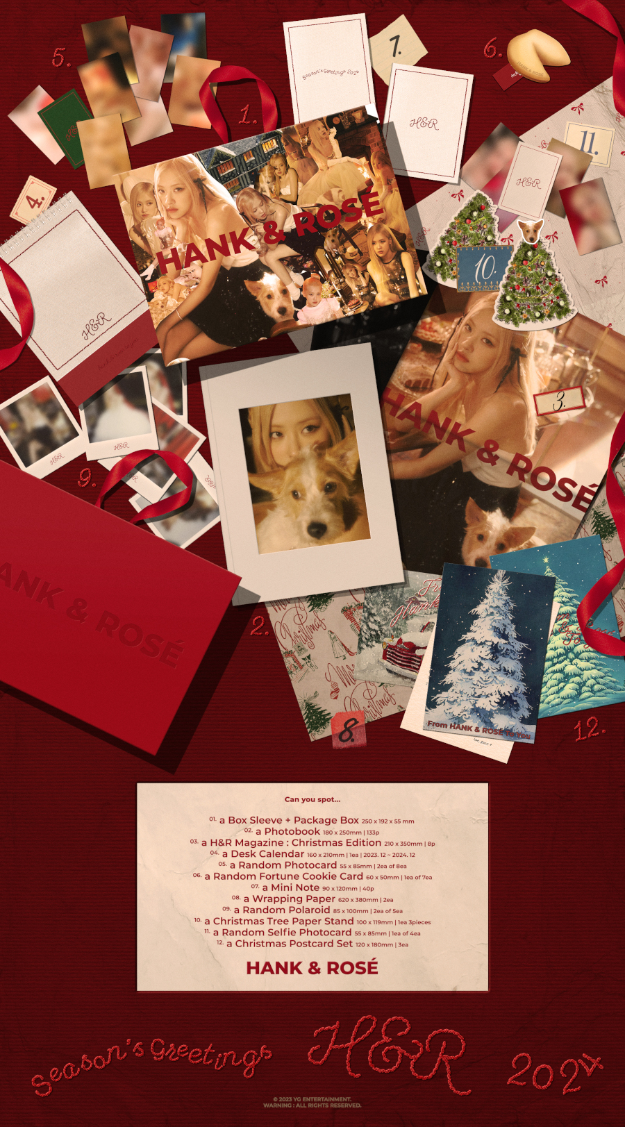 ROSÉ [BLACKPINK] - Season’s Greetings 2024 (From Hank & Rosé To You)