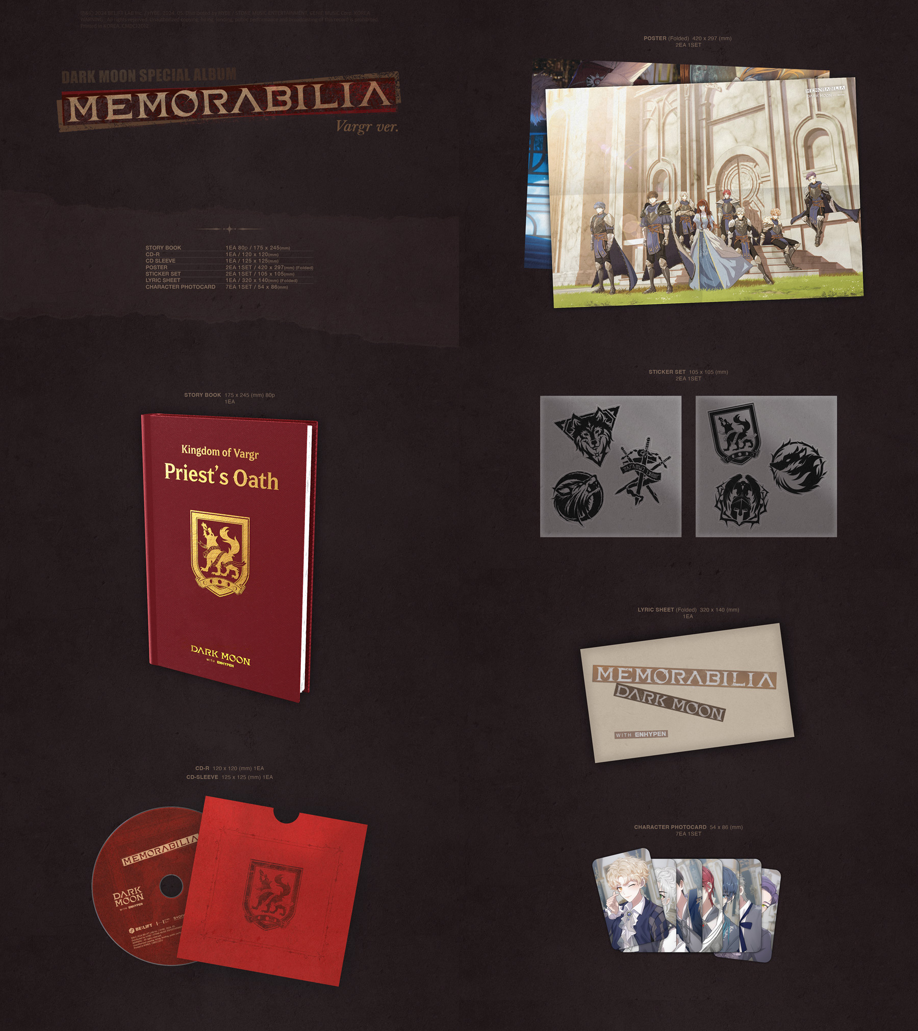 ENHYPEN - Memorabilia Dark Moon (Vargr ver.)