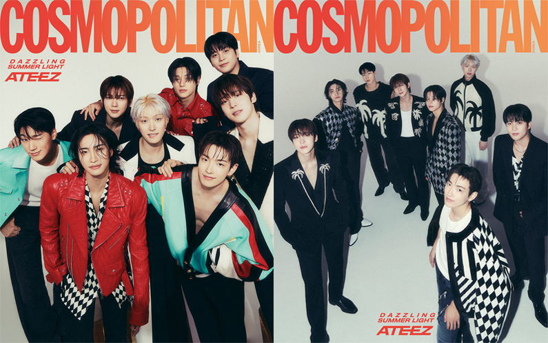 ATEEZ - Cosmopolitan Korea Magazine Juillet 2024 - mkpop