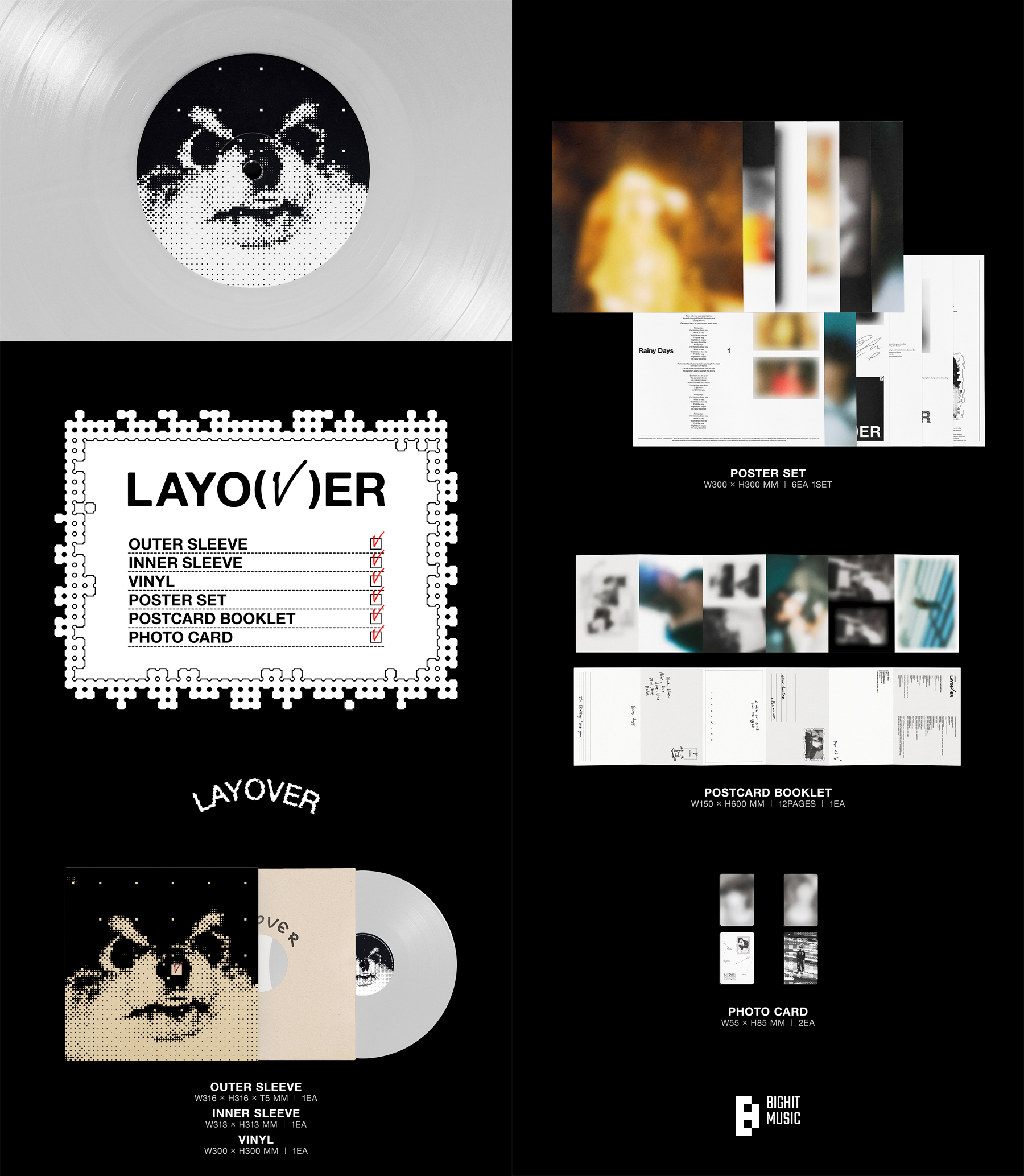 V / KIM TAEHYUNG [BTS] - Layover (Vinyle ver.) - Articles - Albums & DVD - mkpop