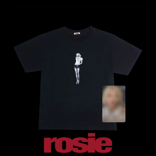 ROSÉ [BLACKPINK] - Rosie Md : Rosie T-shirt Noir - mkpop