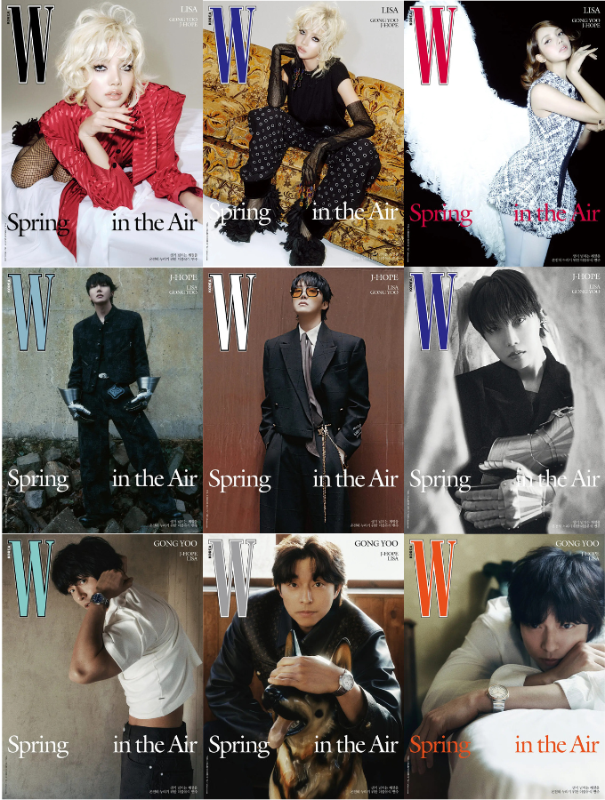 LISA & J-HOPE & GONG YOO - W Korean Magazine Mars 2025 - mkpop
