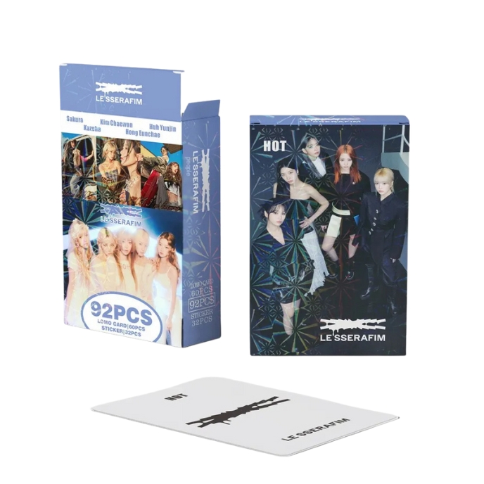 LE SSERAFIM - Set Lomo Carte + Stickers - Hot