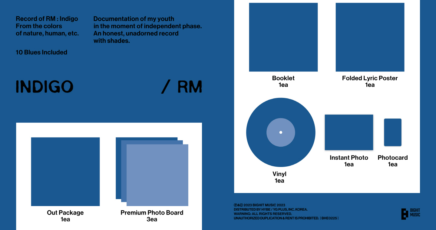 RM [BTS] - Indigo (Vinyle ver. / Edition Limitée)