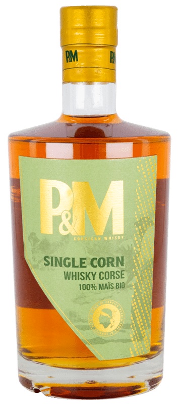 P&M Single Corn 42 % | Whisky Corse 100 % Maïs | Heritage Whisky