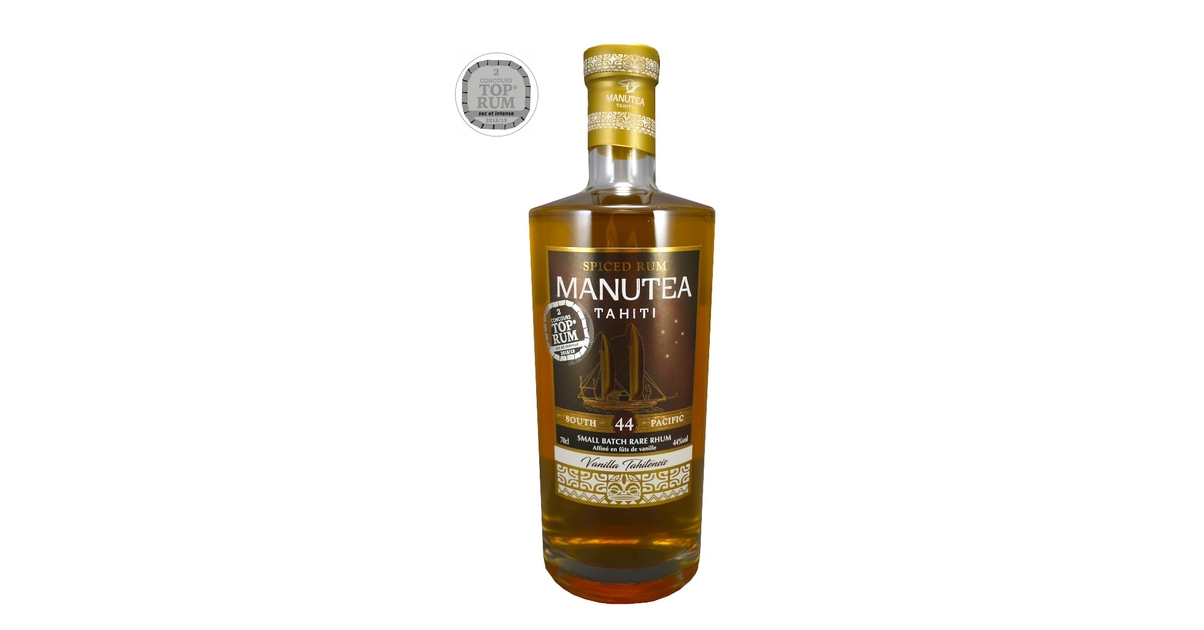 MANUTEA Vanilla Tahitensis 44 % | Rhum Vanille | Heritage Whisky