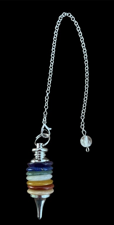 Pendule 7 Chakras - Spiritualité/Pendules - L'Ange Céleste