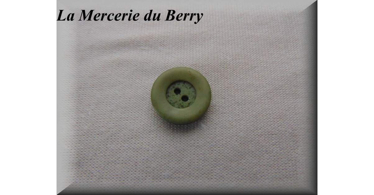 Bouton vert olive - Les Boutons/Classique - La Mercerie du Berry