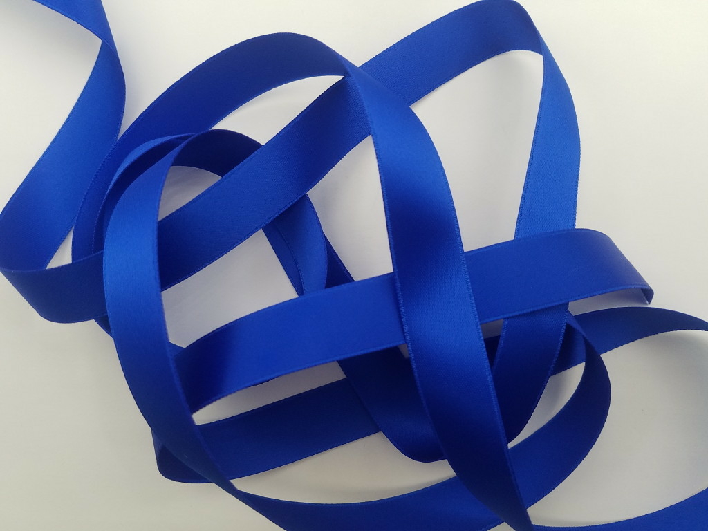 Ruban satin, bleu royal (S-0040) - Les Rubans/Satin - La Mercerie du Berry