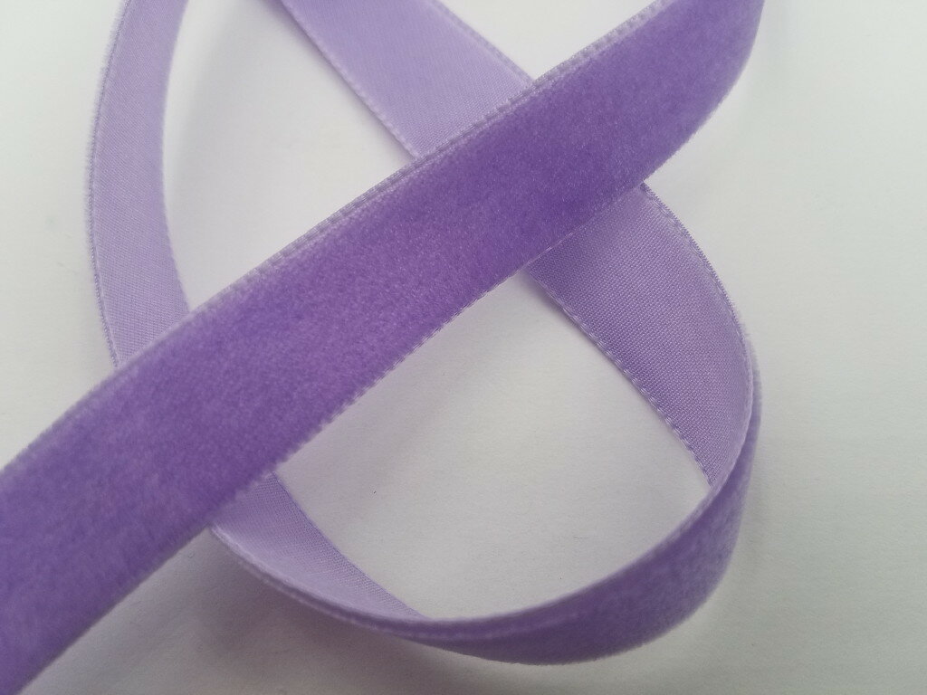 Ruban velours, violet (Ve-609) - Les Rubans/Velours - La Mercerie du Berry