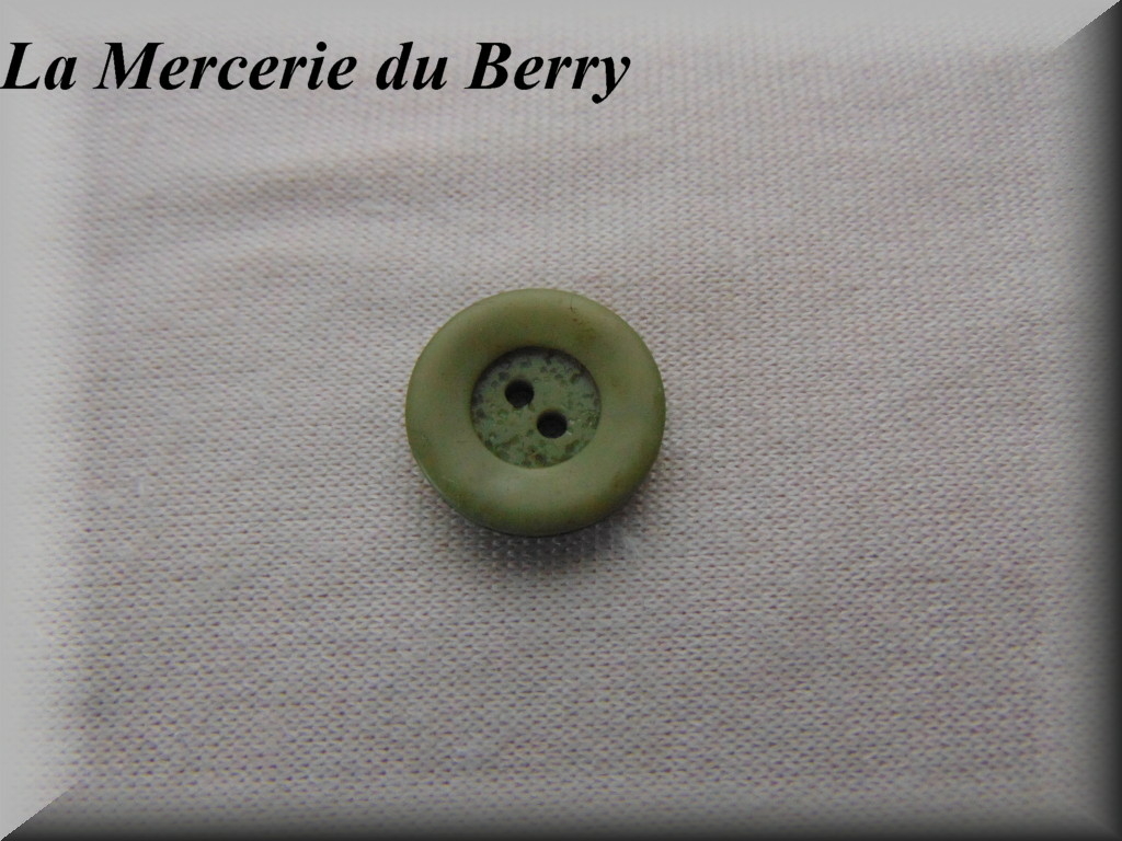 Bouton vert olive - Les Boutons/Classique - La Mercerie du Berry