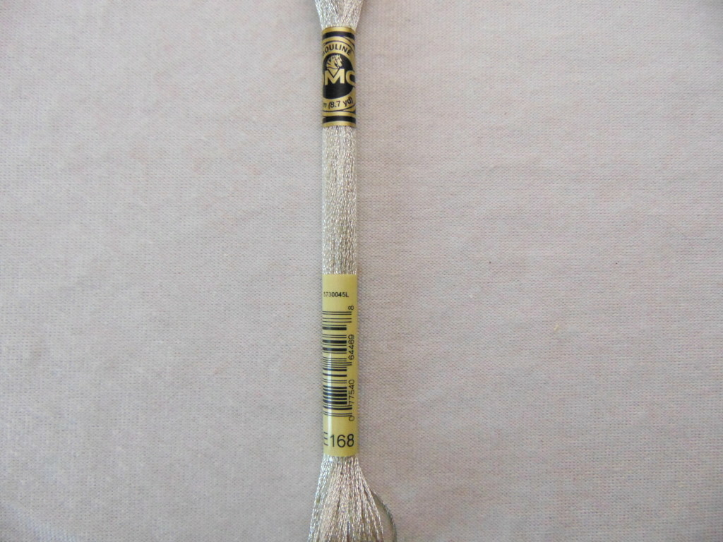 Mouliné Effet Lumière DMC n° E168, argent clair - Les Fils/Fil Mouliné ...