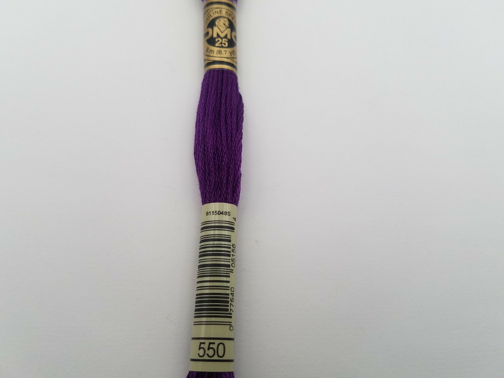 Mouliné spécial DMC n° 550, cassis - Les Fils/Fil Mouliné - La Mercerie du Berry