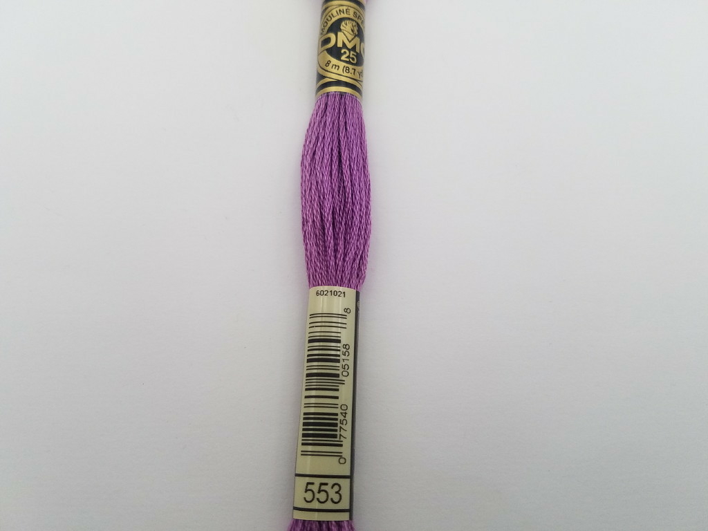 Mouliné spécial DMC n° 553, améthyste violette - Les Fils/Fil Mouliné ...