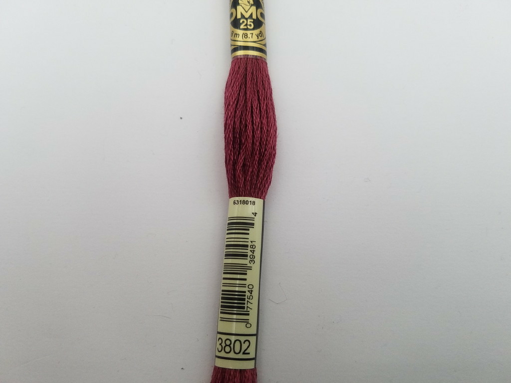 Mouliné spécial DMC n° 3802, aubergine - Les Fils/Fil Mouliné - La ...