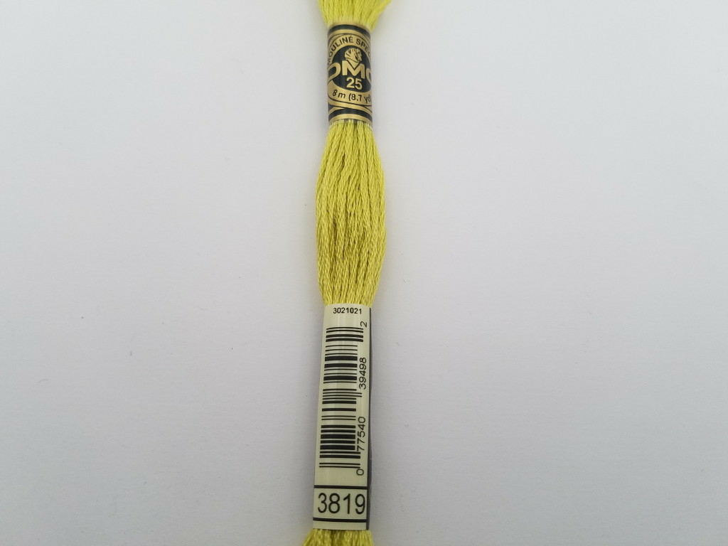 Mouliné spécial DMC n° 3819, vert anis - Les Fils/Fil Mouliné - La ...