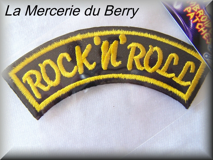 Ecusson de manche, "Rock'n'Roll" - Les Ecussons - La Mercerie du Berry