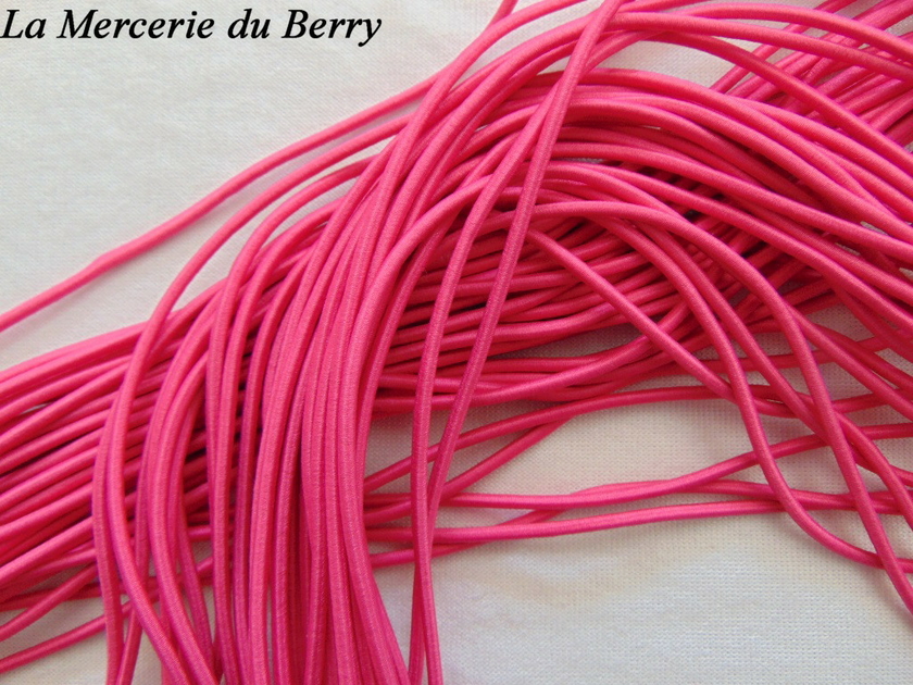 Elastique rond, fuchsia, 2.5 mm - Les Elastiques/Elastique rond - La ...