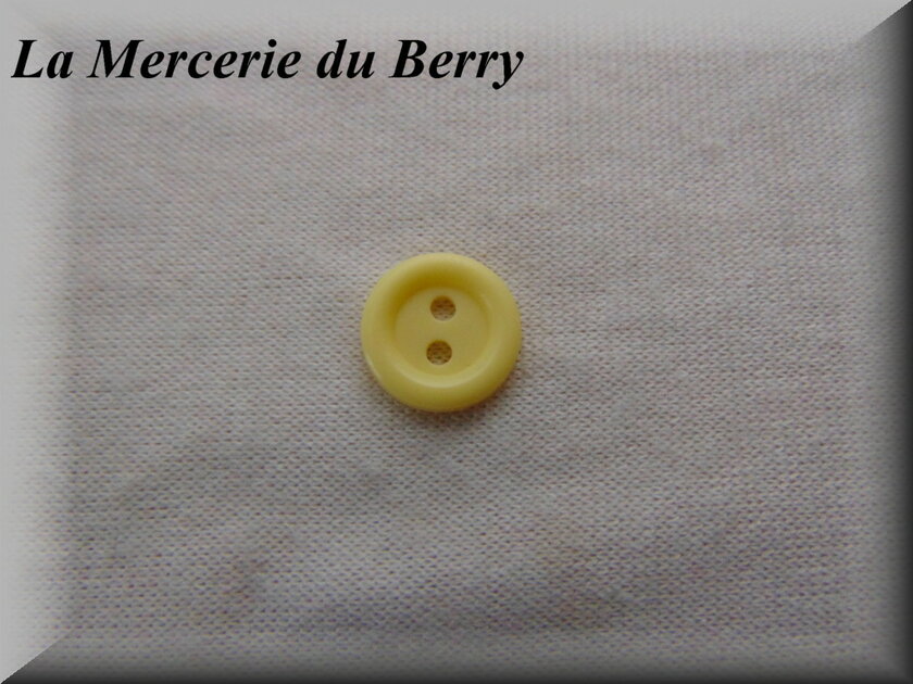 Bouton jaune - Les Boutons/Classique - La Mercerie du Berry