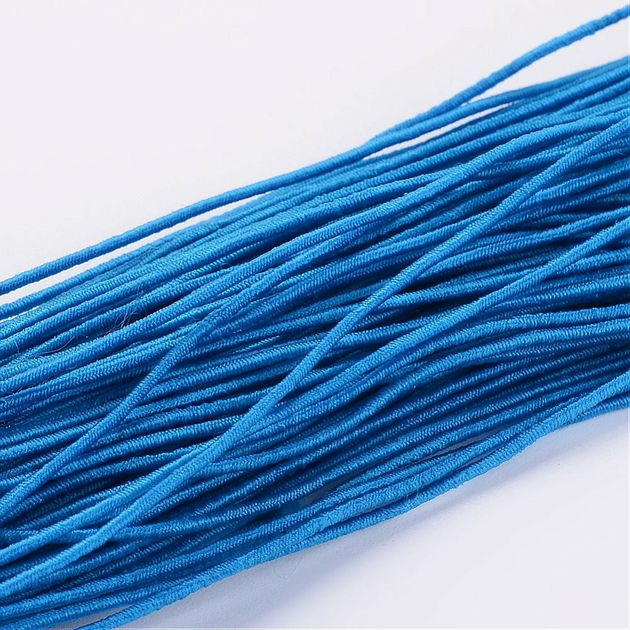 Elastique rond, bleu dodger, 1 mm - Les Elastiques/Elastique rond - La ...