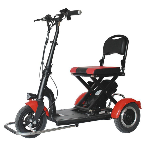 Trottinette électrique 3 roues compacte pliable 2 moteurs PMR