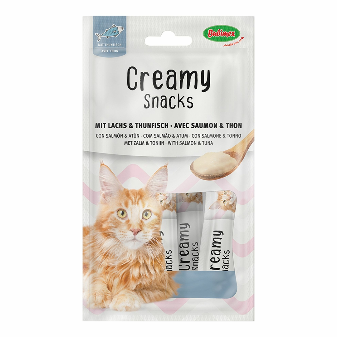 Creamy Snack au Thon et Saumon | 60g - chats - Hank'Ô Naturel