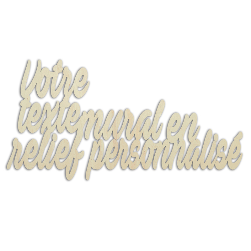 Phrase murale personnalisée attachée en bois- Fedan - artsdeszifs