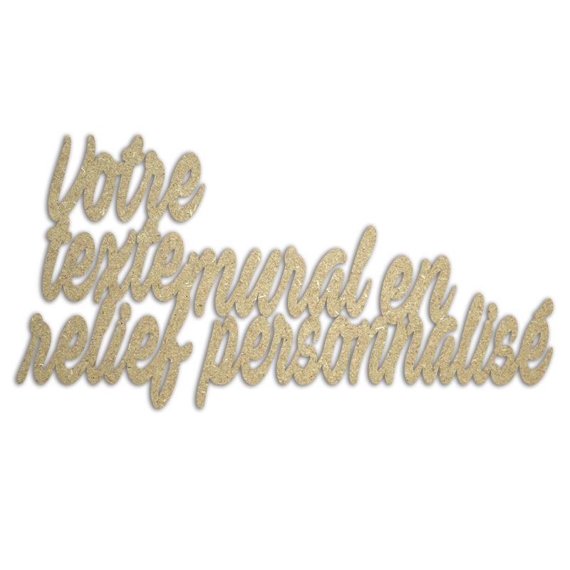 Phrase murale personnalisée attachée en bois- Fedan - artsdeszifs
