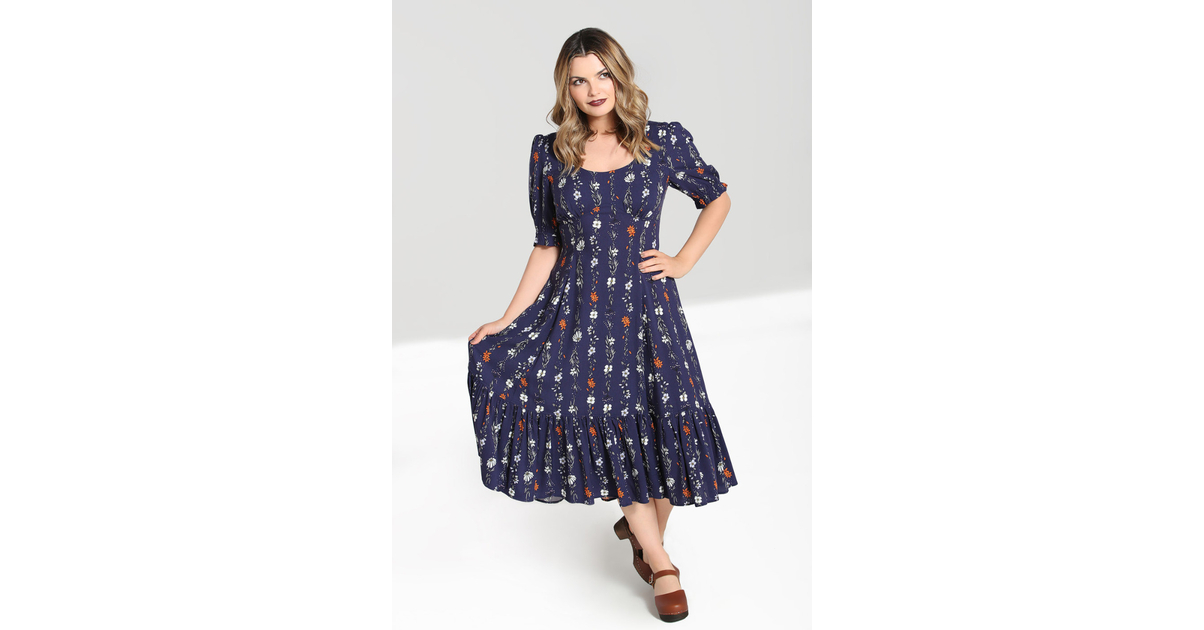 Robe Longue Hell Bunny Rétro 50's Asta Maxi - Vêtements/Robe - belldandy