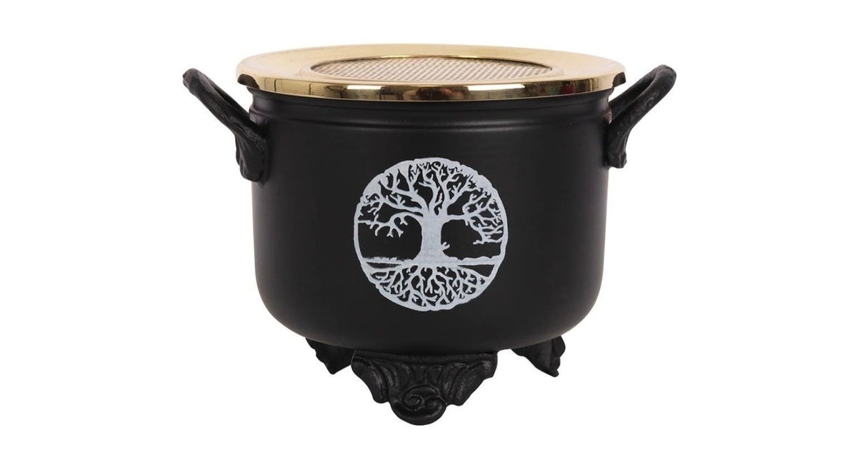 Brûle encens Chaudron Arbre de Vie - Encens-Portes encens-Accessoires ...