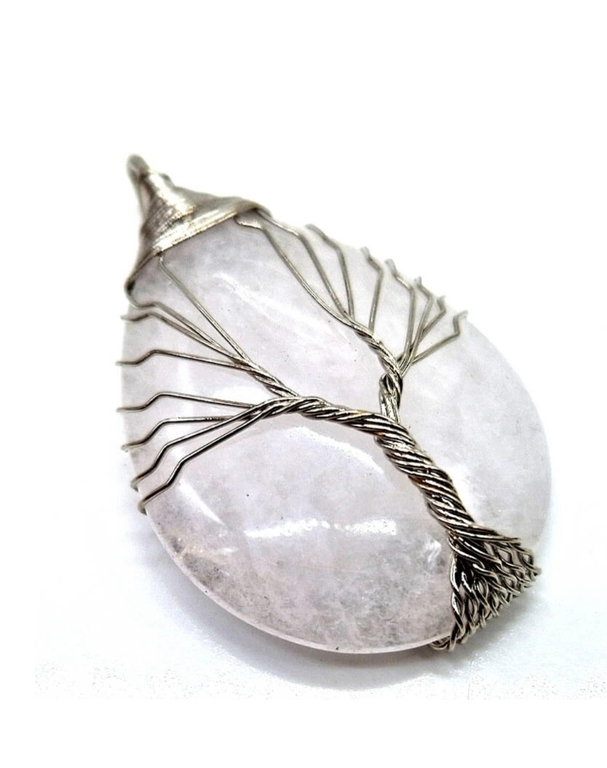 Pendentif Arbre de VIe en Cristal de Roche