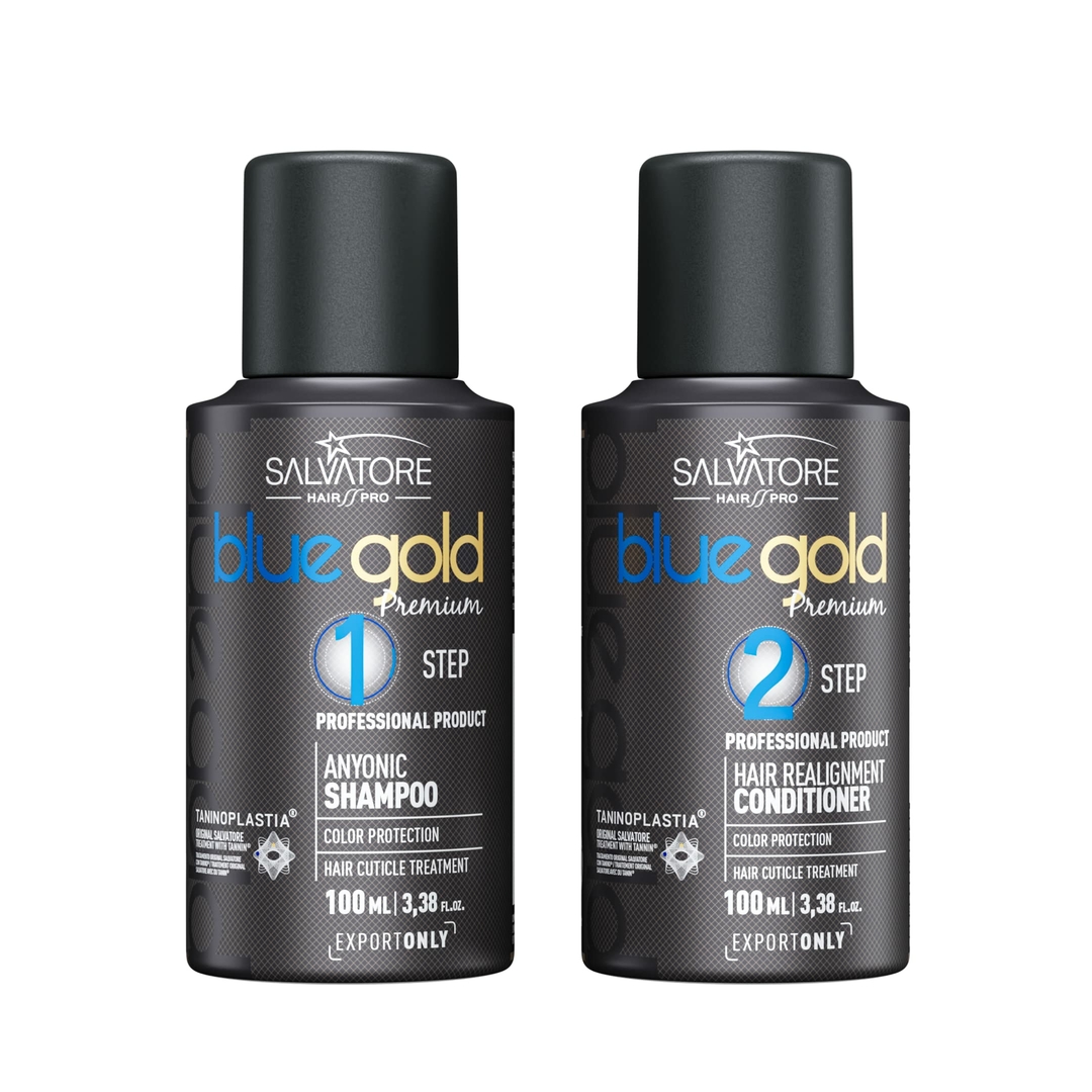 Lissage Tanin Salvatore Blue Gold 2x100 et neutralisant 30ml - Lissage ...