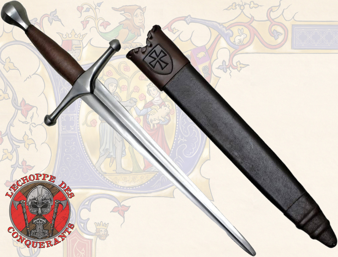 Dague médiévale forgée du XV... - épées/dagues Forgées - L'échoppe des ...