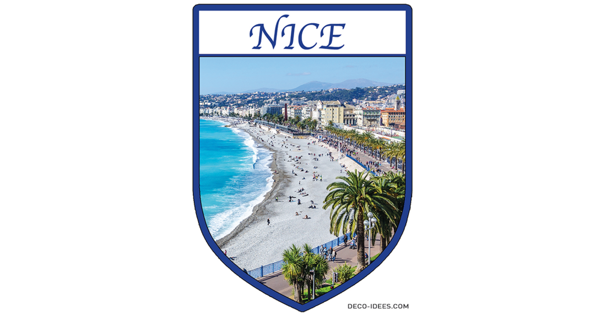 Sticker, Blason de NICE baie des anges