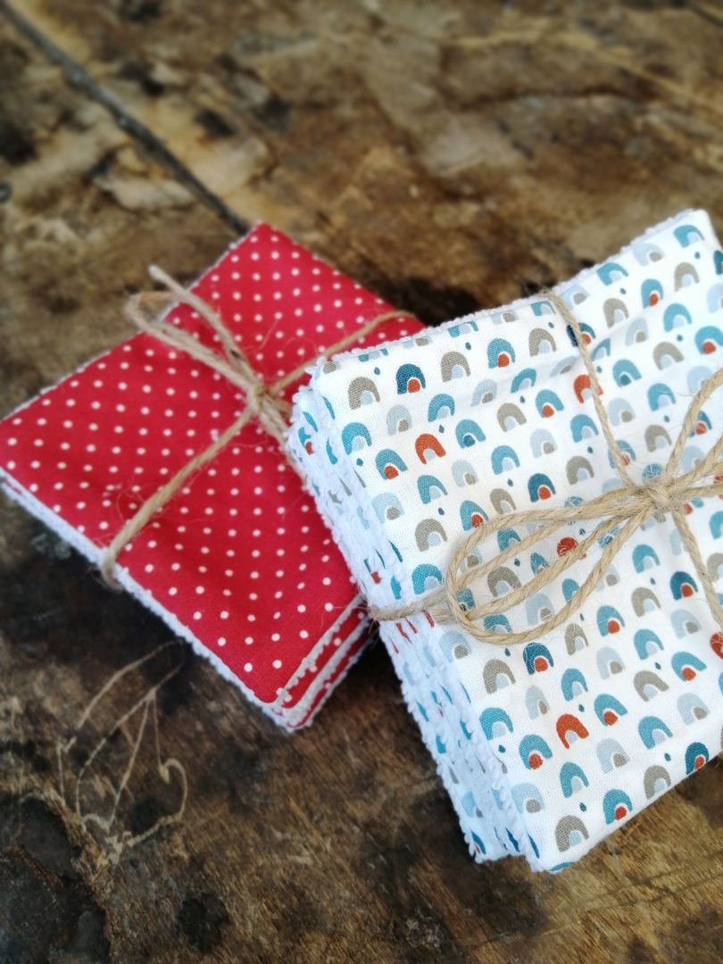 Lingettes lavables pour bébé cousues main