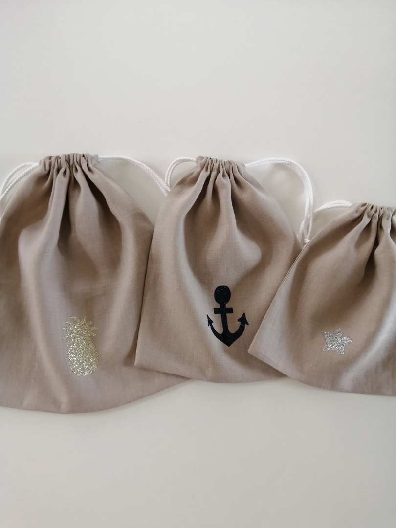 Sac écologique en lin beige - Les sacs et cabas/Les sacs - Fibres et ...