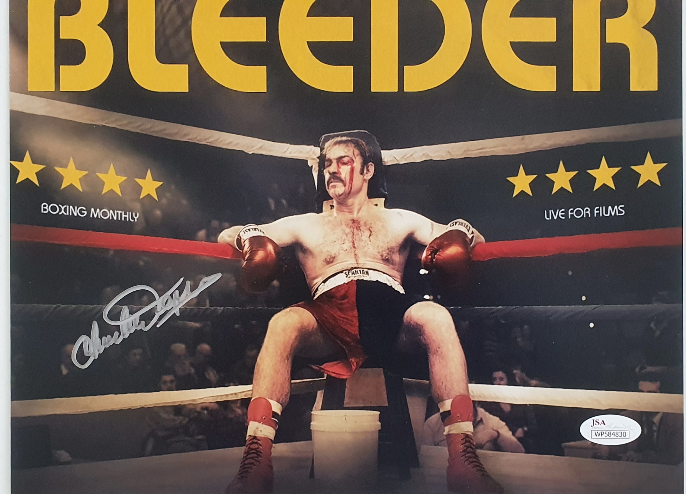 Autographe de Chuck Wepner (The Bleeder, Outsider)