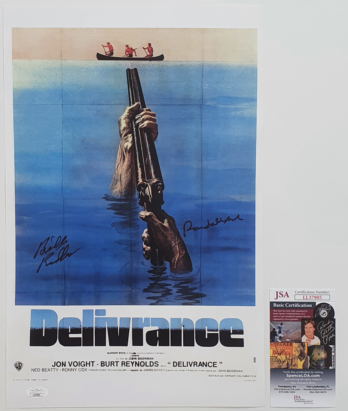 Autographe de Billy Redden et de Randall Deal (Delivrance)