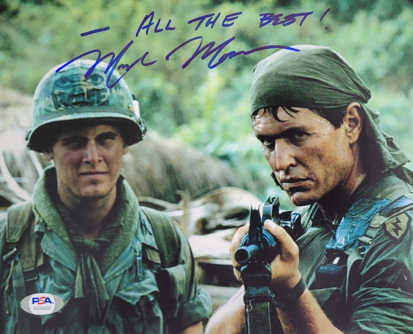 Autographe de Mark Moses (Platoon, Lt Wolfe) - PSA