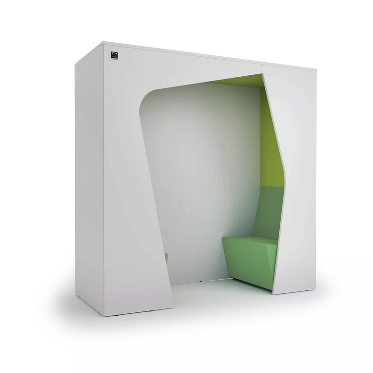 Box acoustique design 2 personnes table et mediabox en option