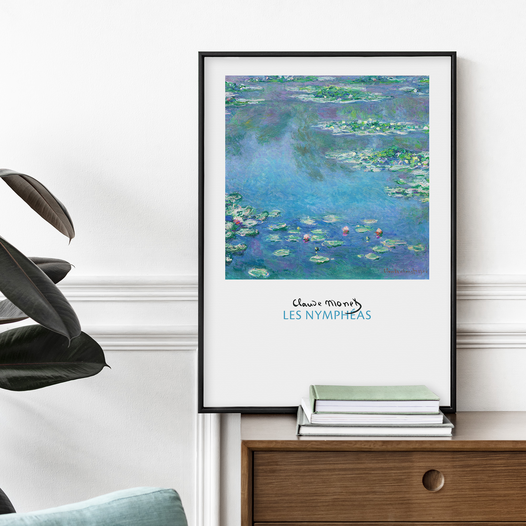 Affiche d'art Claude Monet - Les Nymphéas