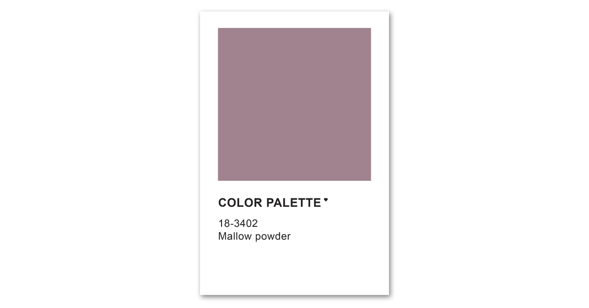 Color Palette Mallow Powder - AFFICHES. - YAYA Peintures