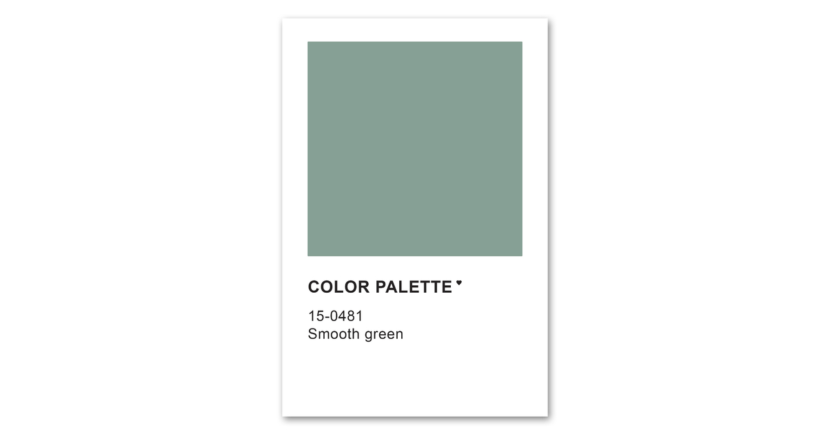 Color Palette Smooth Green - AFFICHES. - YAYA Peintures