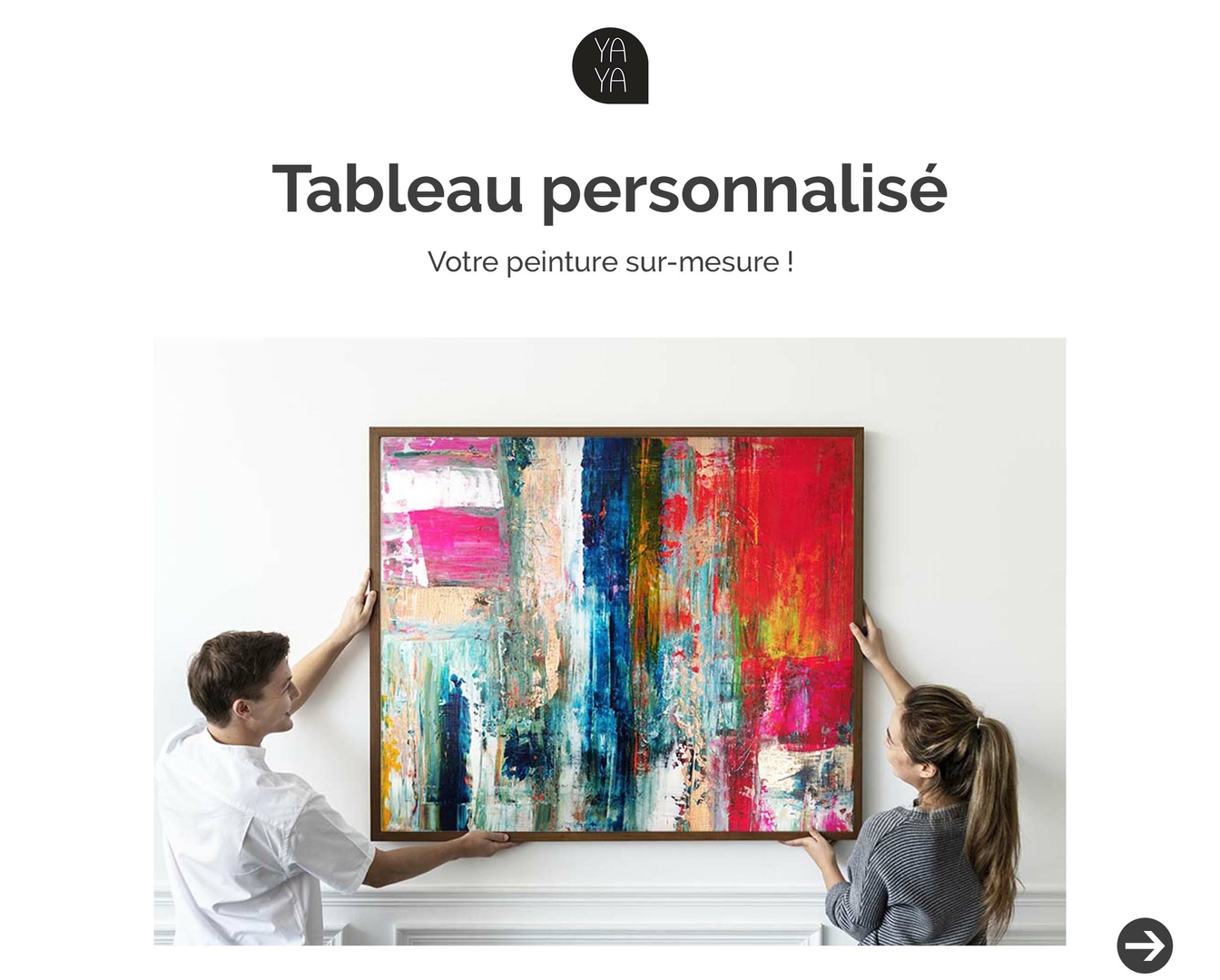 Commandez votre tableau personnalisé sur-mesure