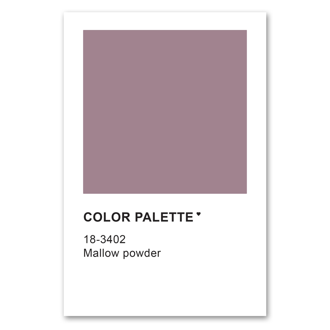 Color Palette Mallow Powder - AFFICHES. - YAYA Peintures