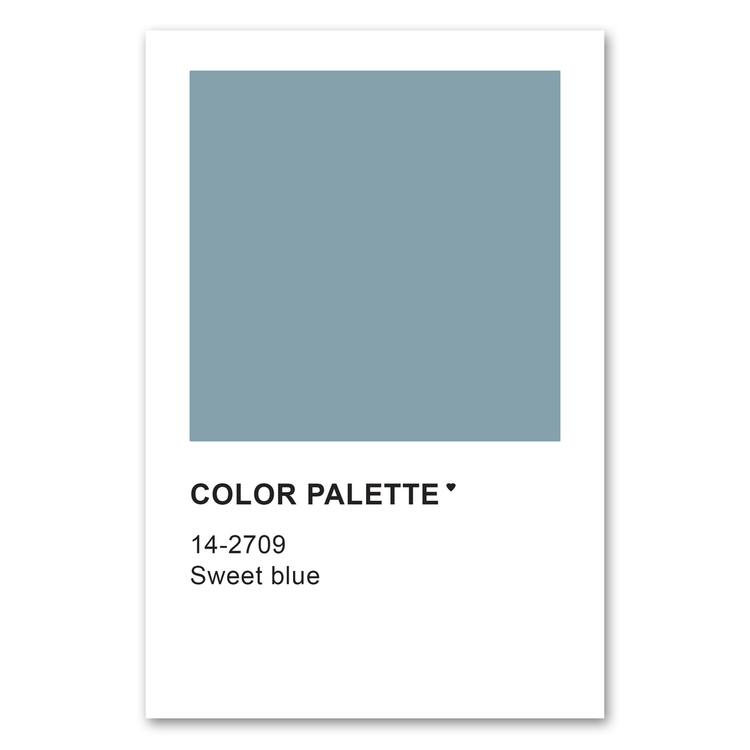 Color Palette Sweet Blue - AFFICHES. - YAYA Peintures